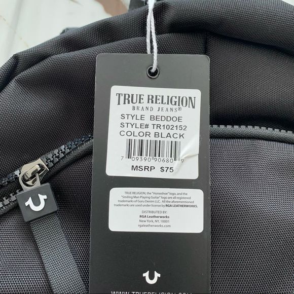 True Religion | Bags | True Religion Mens Beddoe Unisex Backpack Black ...